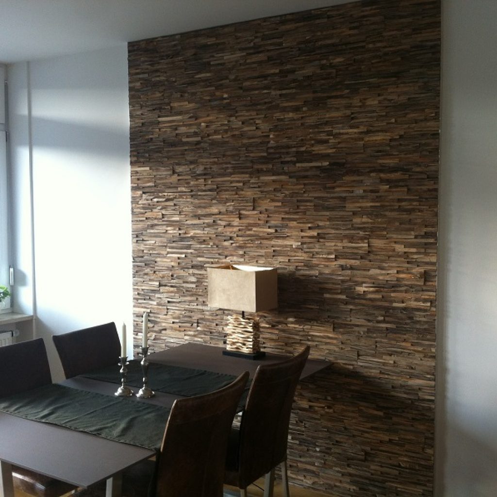 Holz Wandverkleidung Teak modern schlicht | BS-Holzdesign