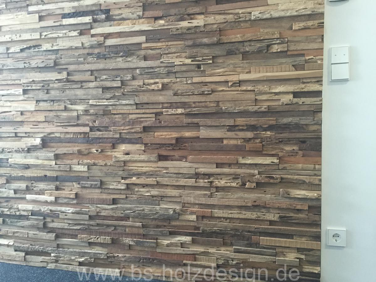 Wandverkleidung Holz dunkel rustikal | BS-Holzdesign
